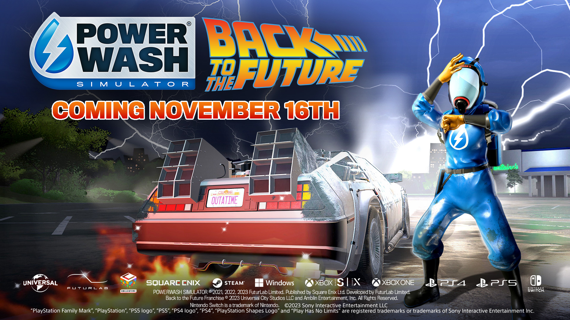 PowerWash Simulator Back to the Future Special Pack Launches November ...