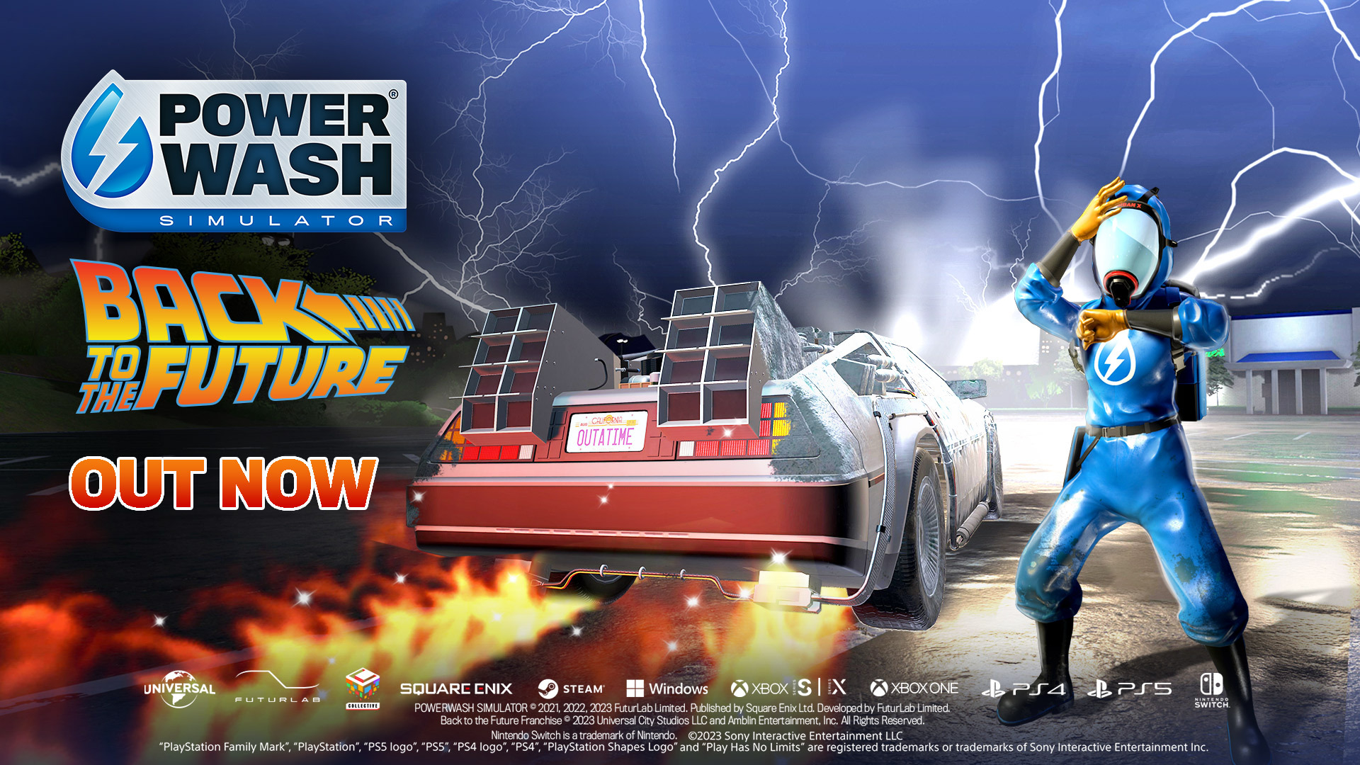 The Back to the Future Special Pack for PowerWash Simulator is OUT NOW ...
